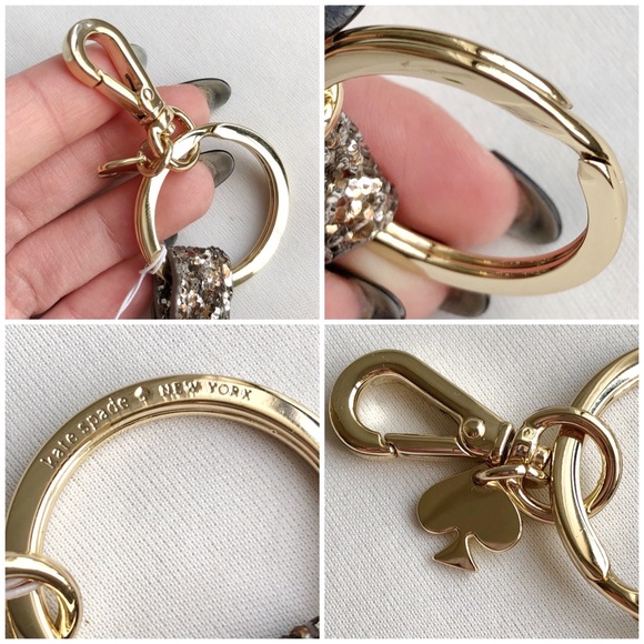 kate spade | Accessories | Kate Spade Glitter Loop Lanyard Keychain ...